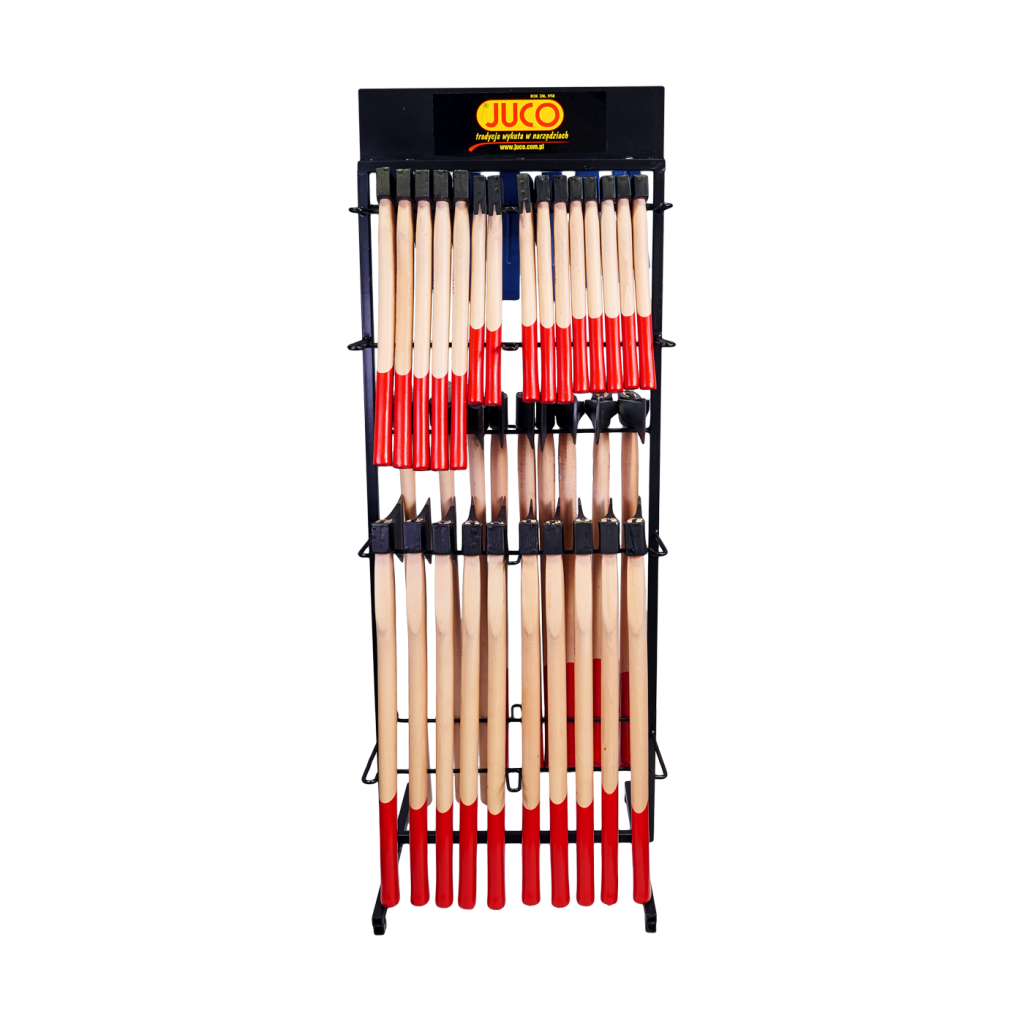 Set of axes with a double-sided rack – Juco
